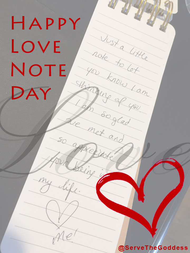 4 Ways to Celebrate Love Note Day | Serve The Goddess
